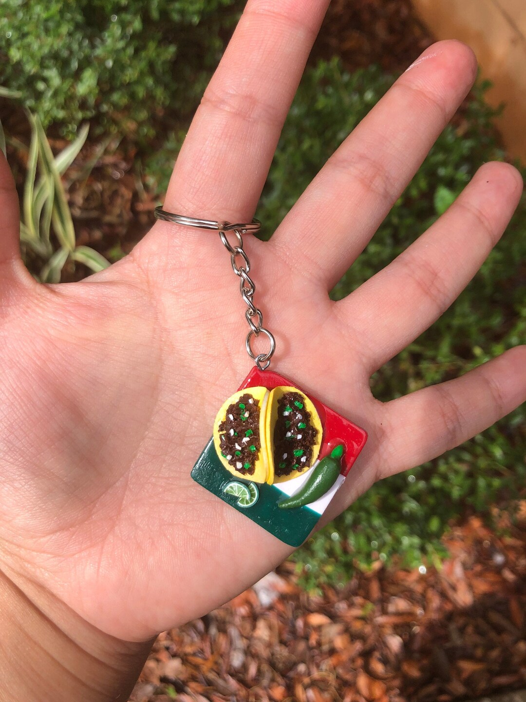Tacos and Chile Jalapeño Keychain / Llavero - Etsy