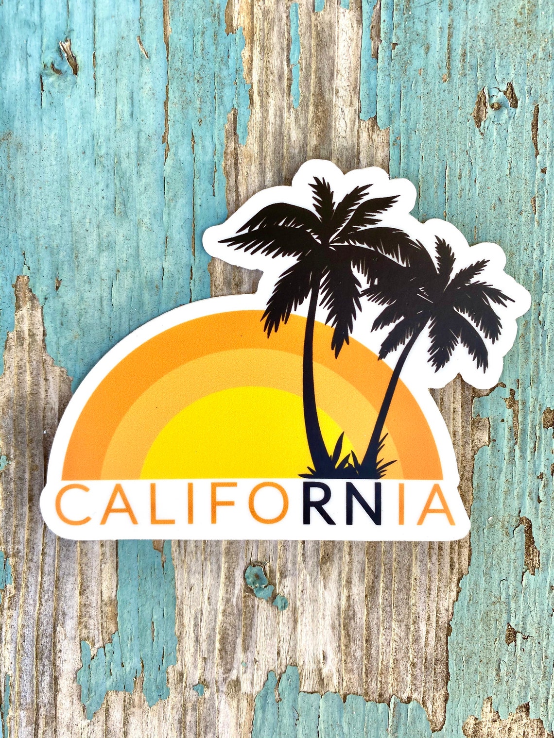 Sunny California Sticker - Etsy