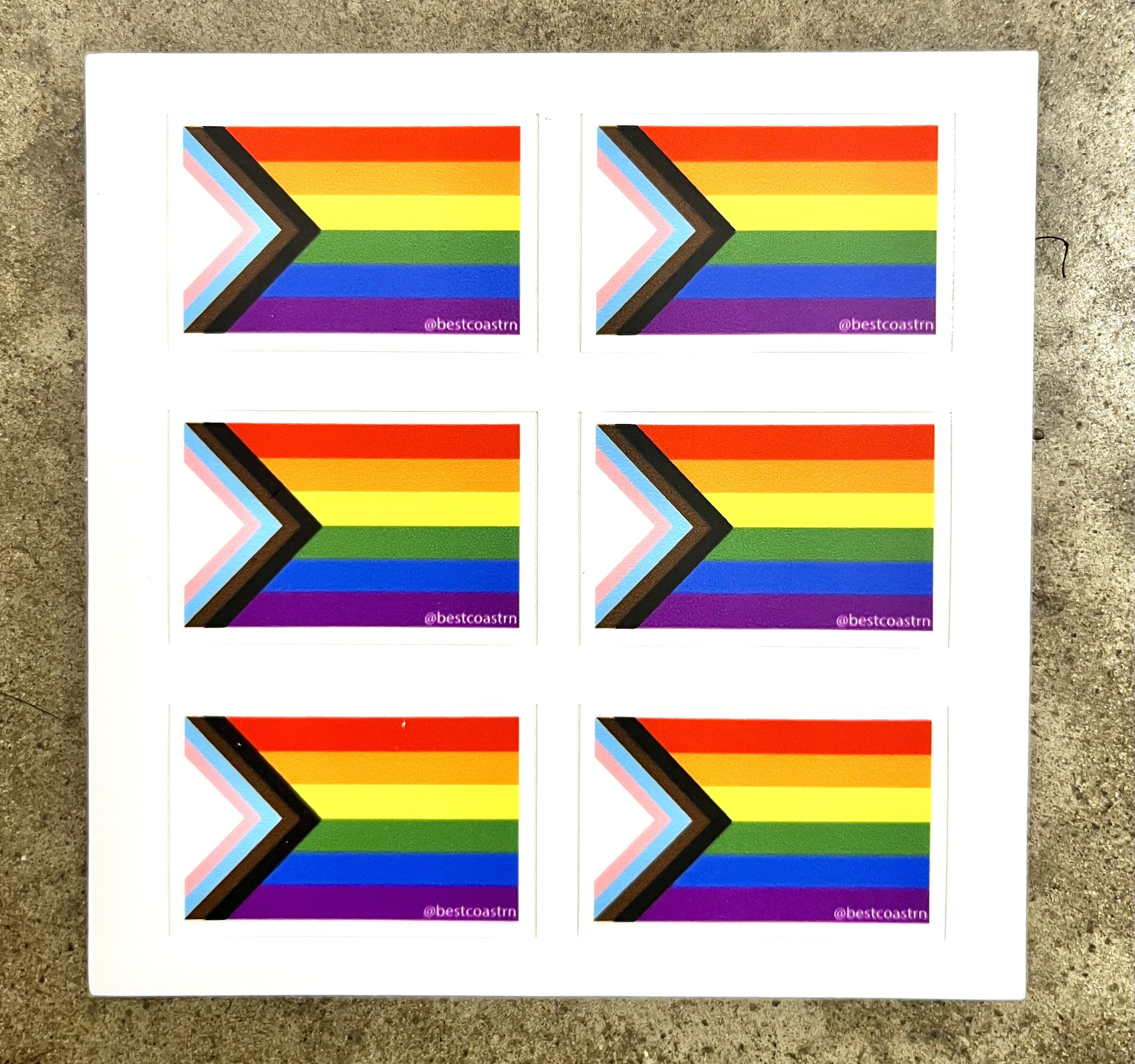 Modern Pride Flag Badge Stickers - Etsy