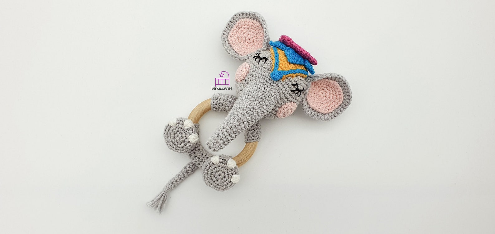 CROCHET PATTERN Ellie the Elephant Amigurumi Teether Rattle - Etsy UK