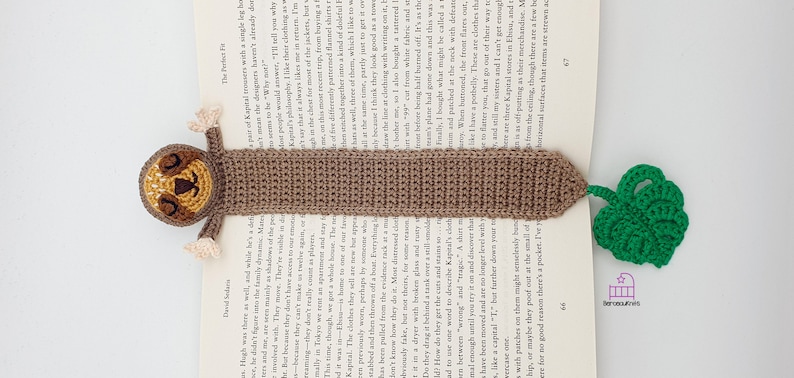 CROCHET PATTERN Stella the Sloth Bookmark PDF Pattern - Etsy