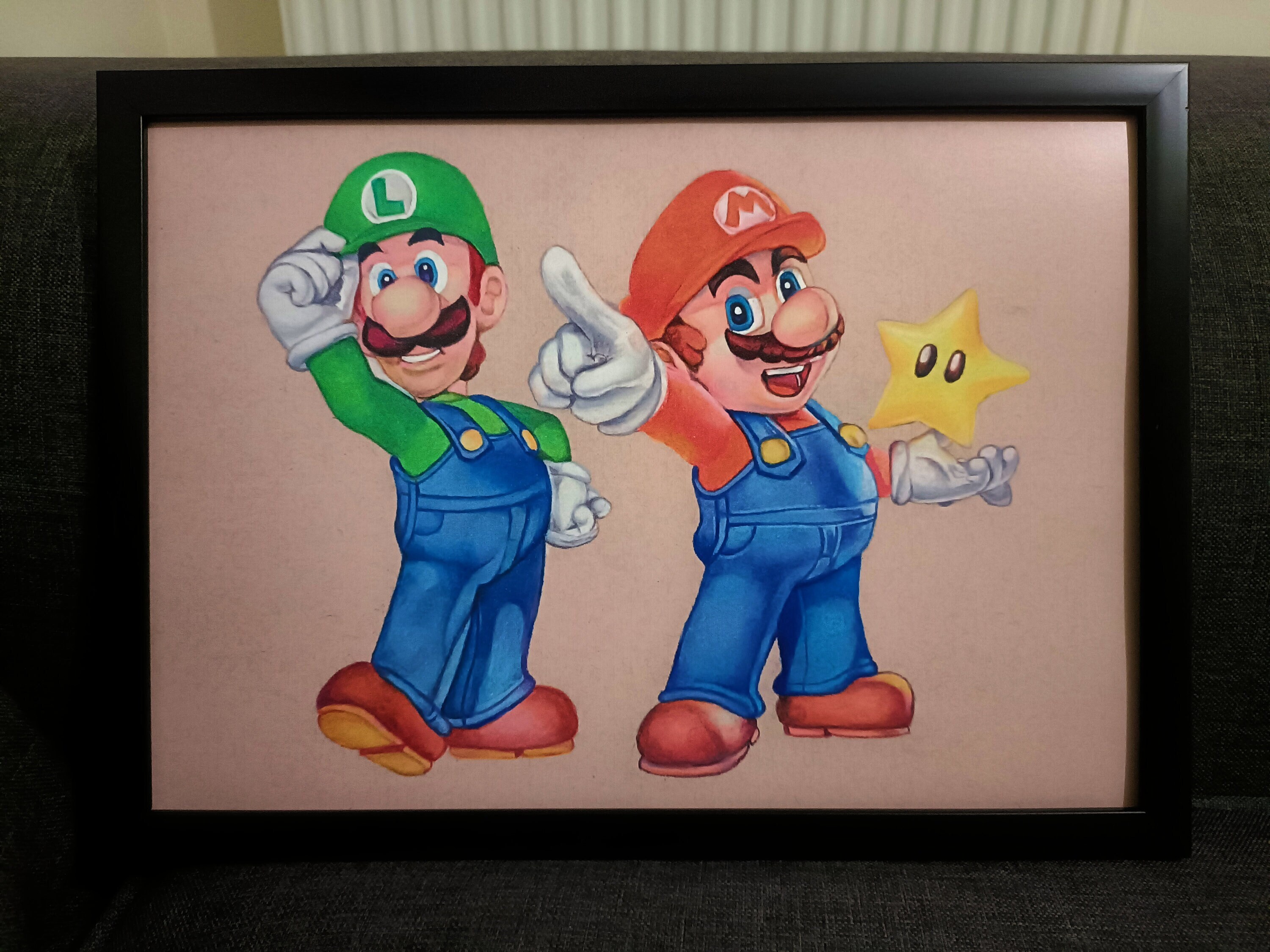 Mario and Luigi Print - Etsy