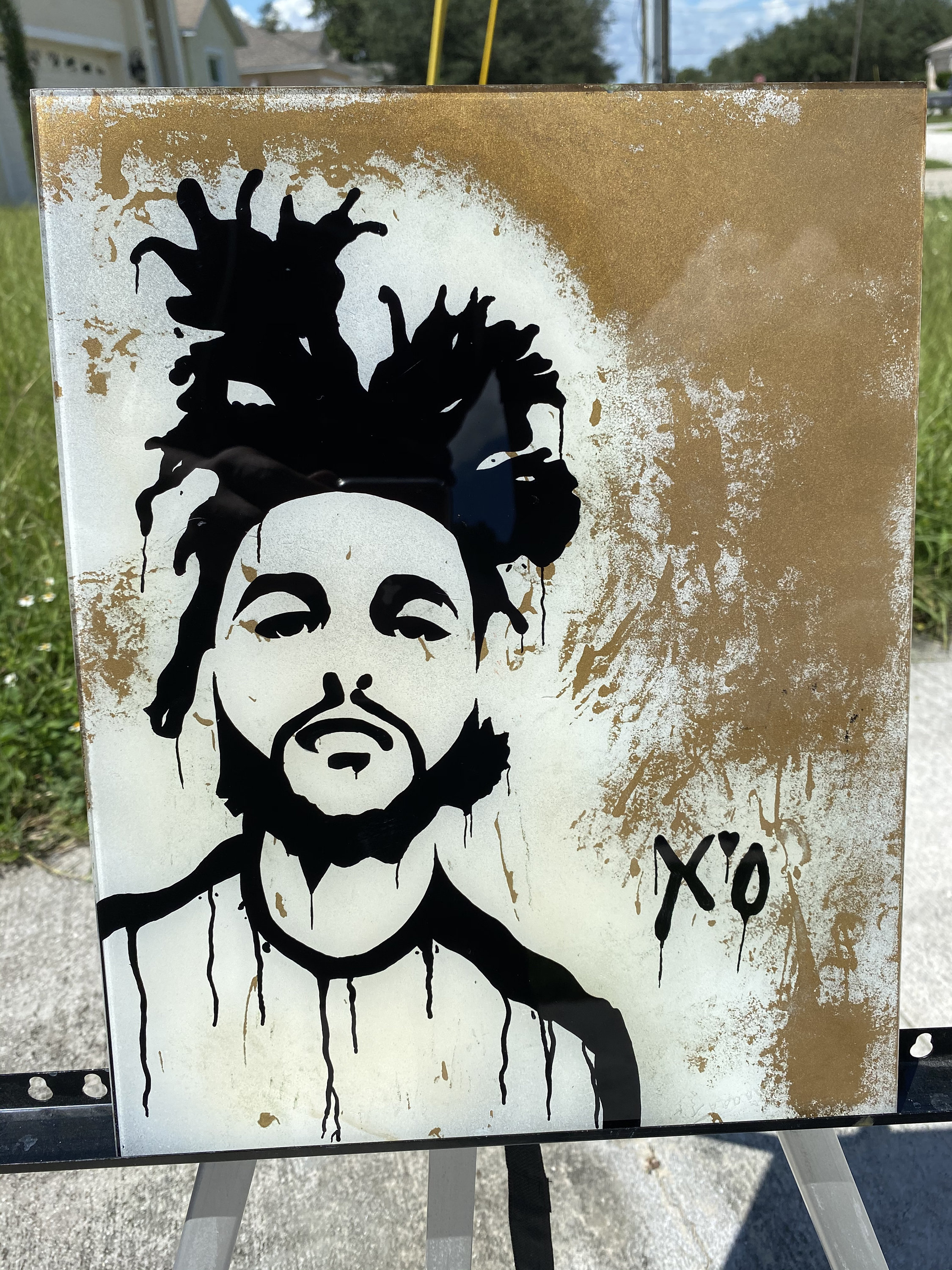 Old School the Weeknd (painting)(glow in the Dark) - Etsy