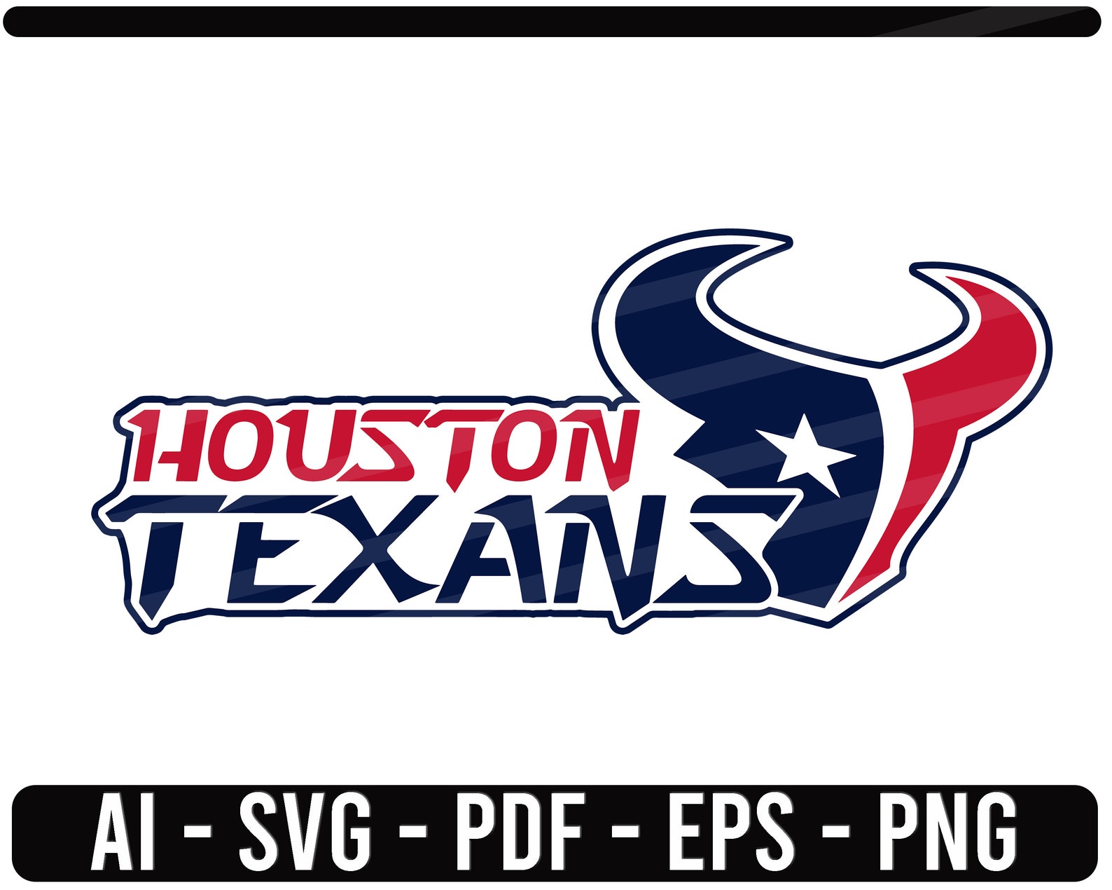 Houston Texans Lettering SVG NFL sports Logo Football cut file | Etsy
