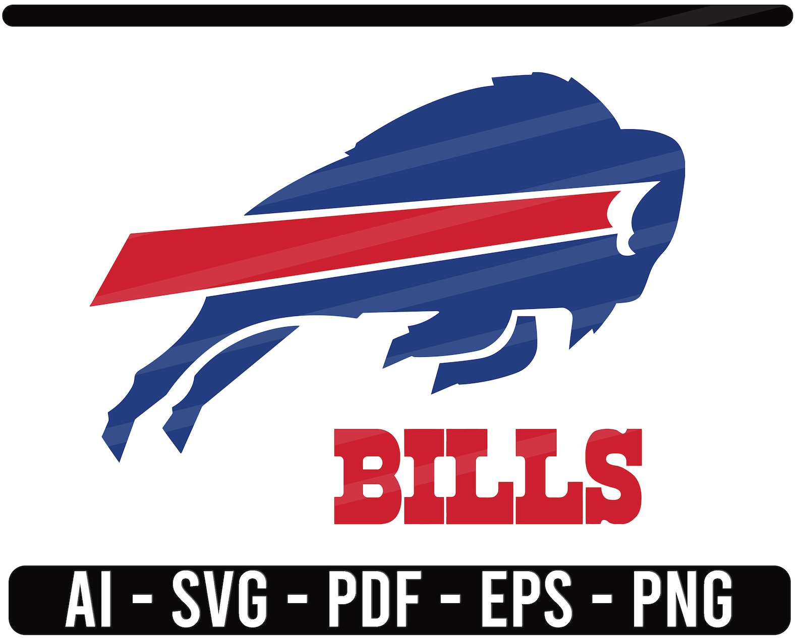 Buffalo Bills Logo SVG NFL sports Football cut file for | Etsy