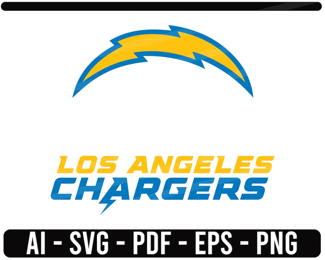 Los Angeles chargers SVG NFL sports Logo Football cut file for | Etsy