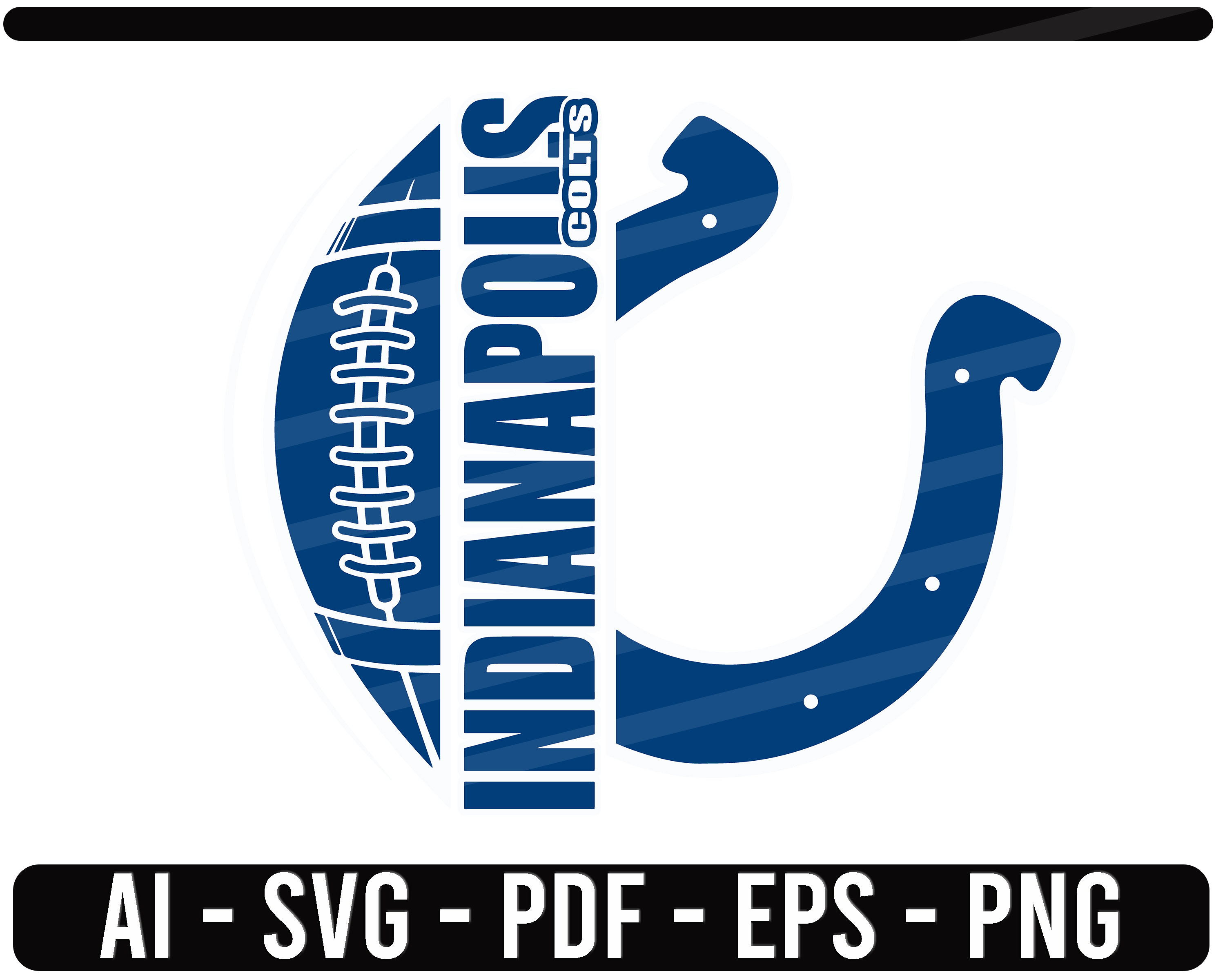 Indianapolis Colts Ball SVG NFL sports Logo Football cut file | Etsy
