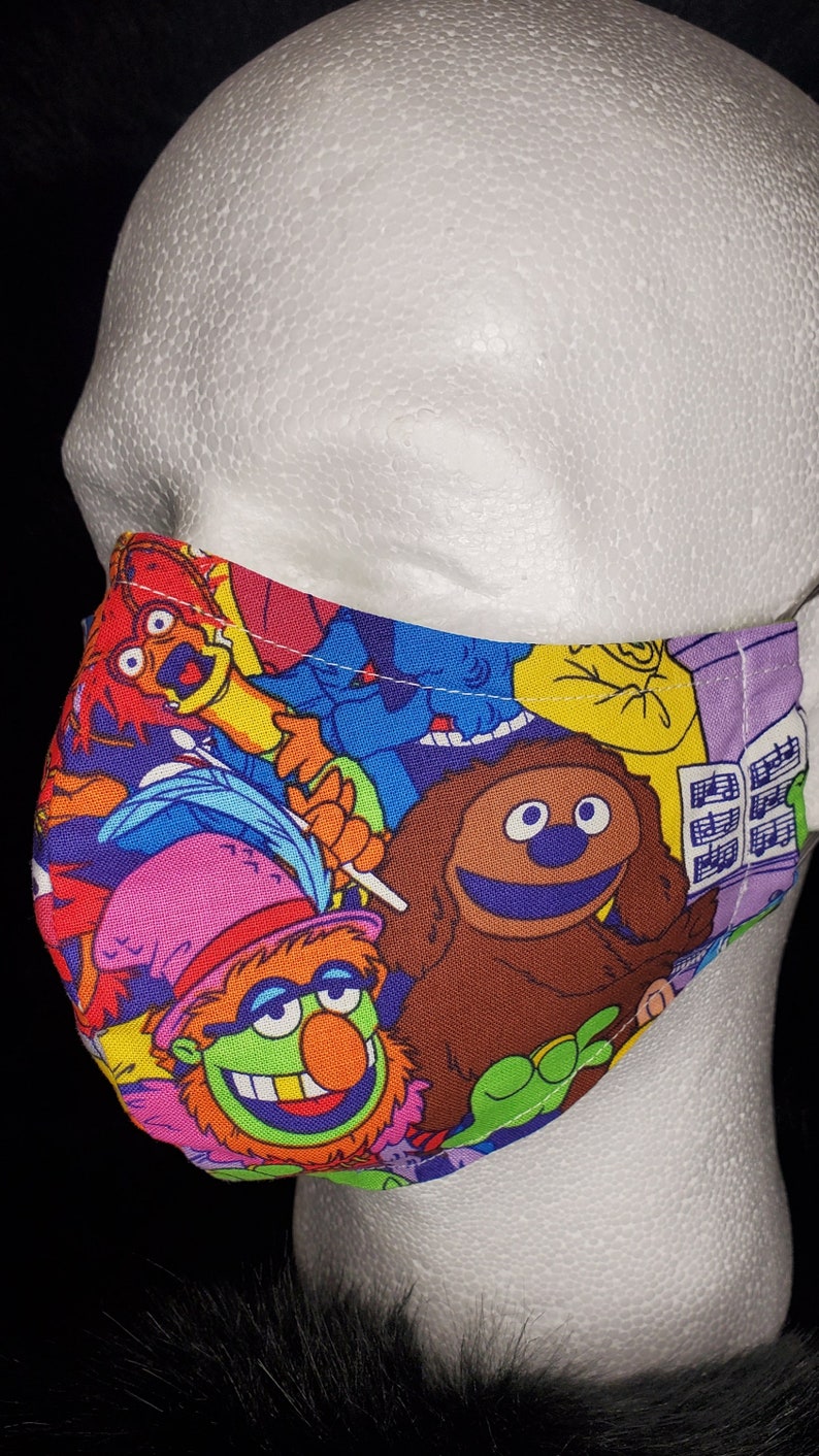 Muppet Babies Double Layer/Triple Layer Adult Face Mask w/ | Etsy Muppet Babies Double Layer/Triple Layer Adult Face Mask w/ | Etsy
