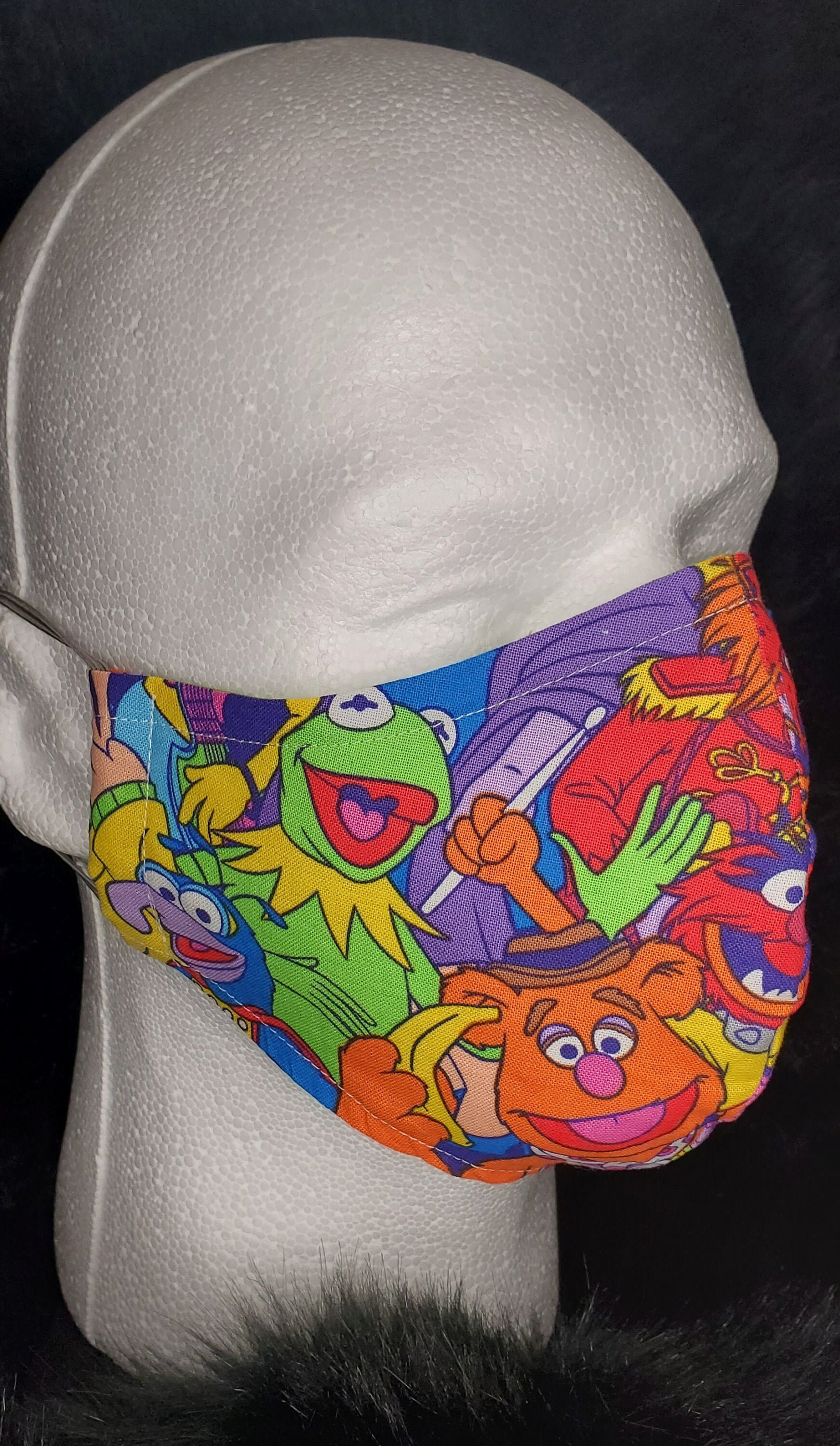 Muppet Babies Double Layer/Triple Layer Adult Face Mask w/ | Etsy Muppet Babies Double Layer/Triple Layer Adult Face Mask w/ | Etsy