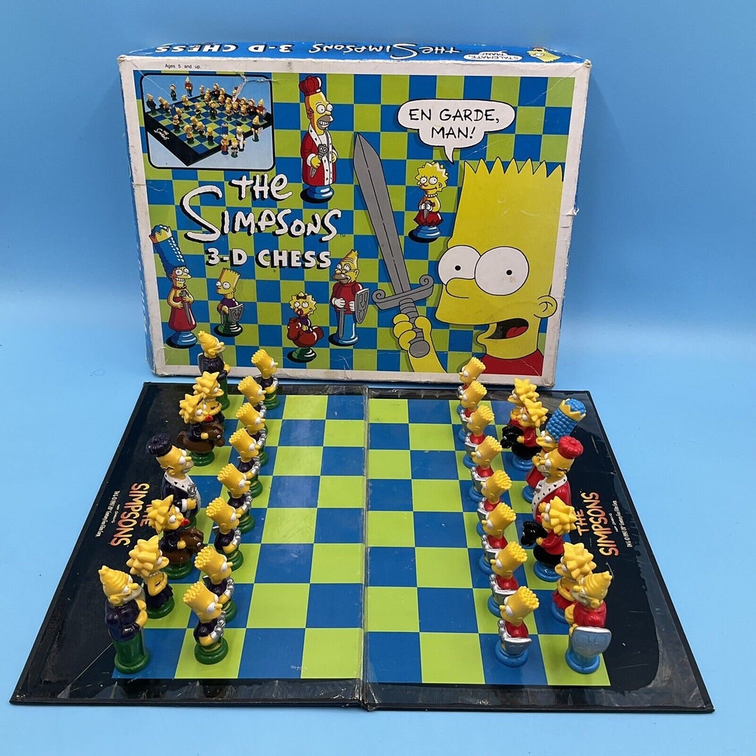 Vintage 1990’s the Simpsons 3D Chess Set Collectible *incomplete* - Etsy UK