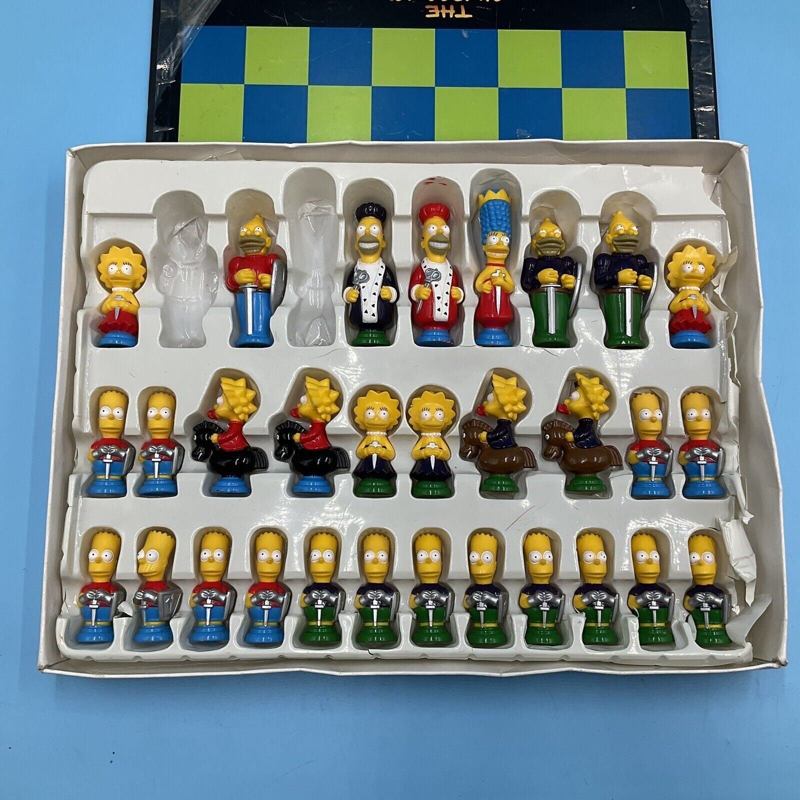 Vintage 1990’s the Simpsons 3D Chess Set Collectible *incomplete* - Etsy UK