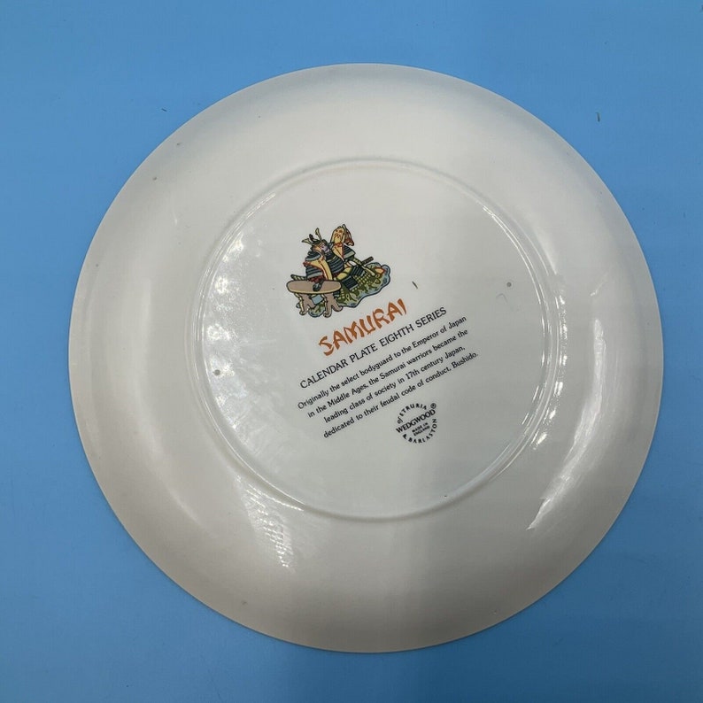 1978 Samurai Wedgwood of Etruria & Barlast Calendar Decorative Plate 10 ...