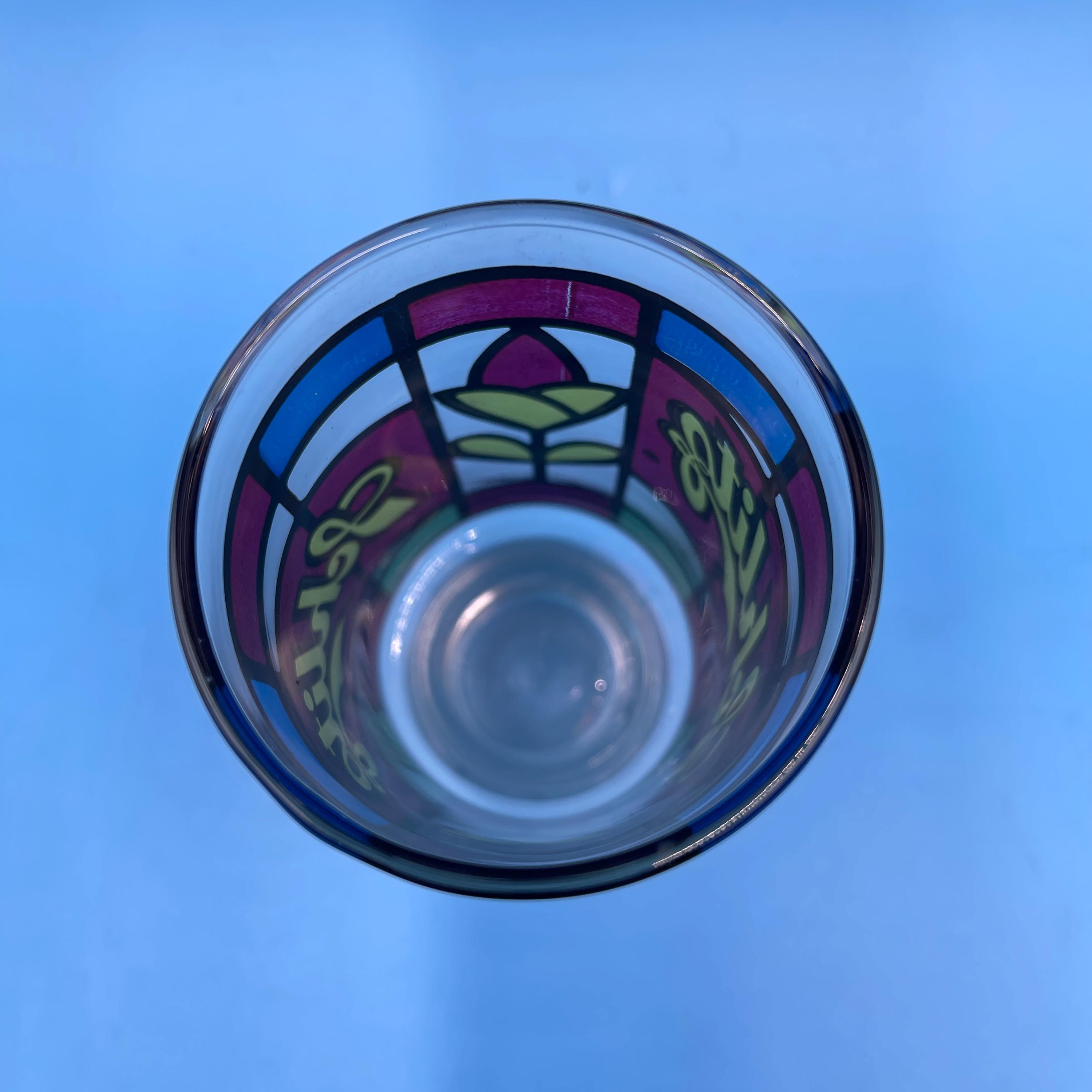 Vintage Schlitz Beer Stained Glass Cup Multicolour Retro - 6.5" Tall - Etsy