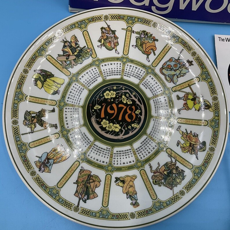 1978 Samurai Wedgwood of Etruria & Barlast Calendar Decorative Plate 10 ...