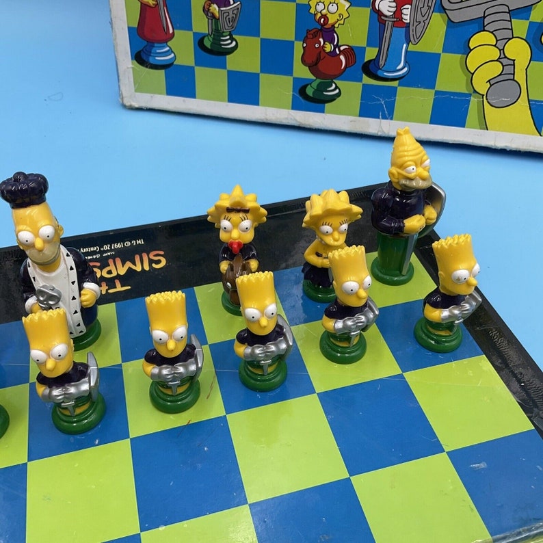 Vintage 1990’s the Simpsons 3D Chess Set Collectible *incomplete* - Etsy UK
