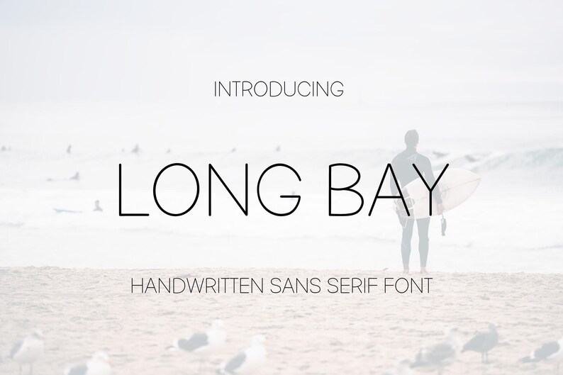 Long Bay - Sans Serif Font, Handwritten Font, Modern Font, Cricut Font ...