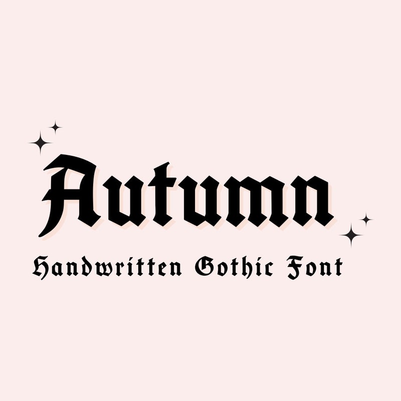 Gothic Font - Etsy