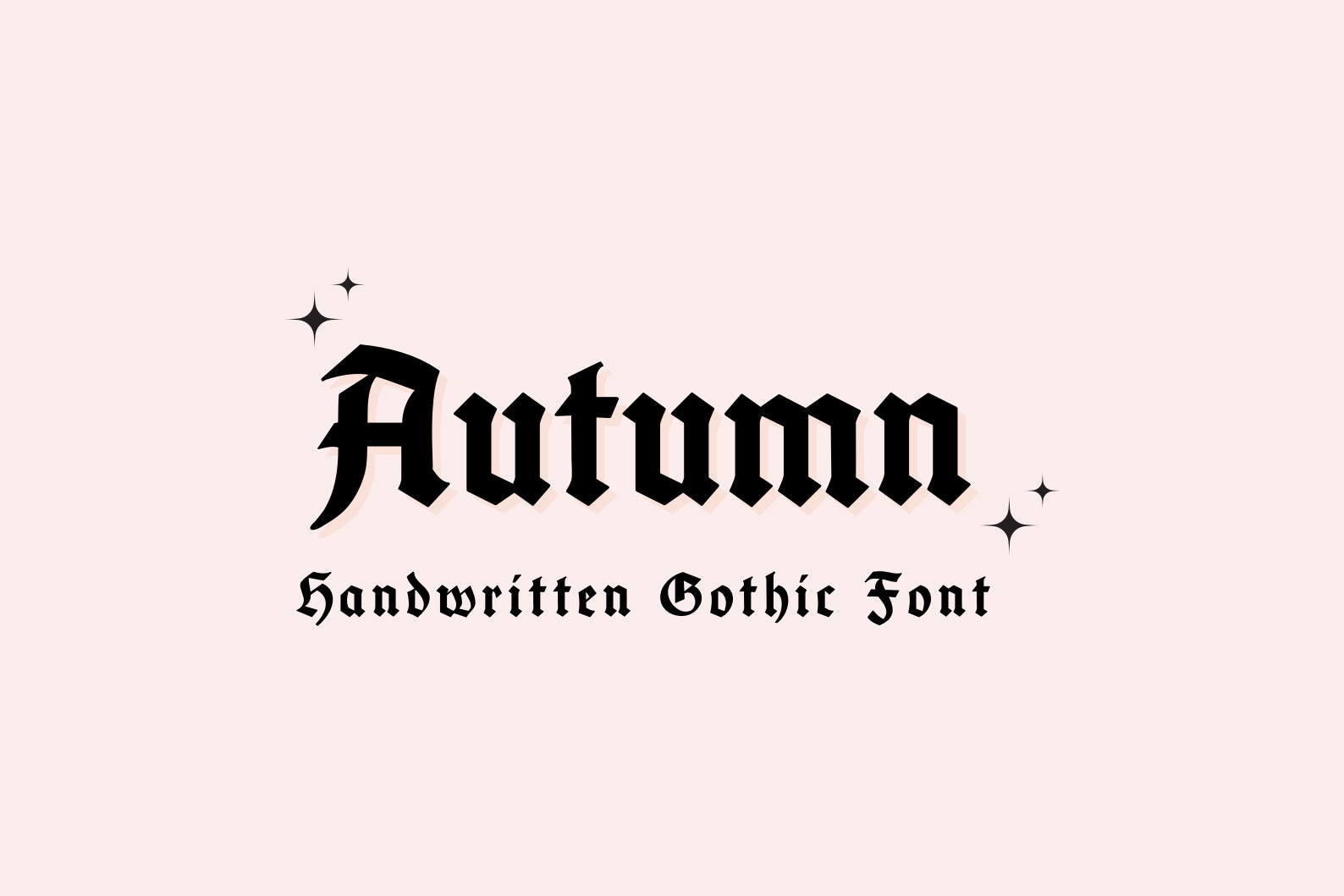 Autumn - Gothic Font, Old English Font, Vintage Font, Display Font ...