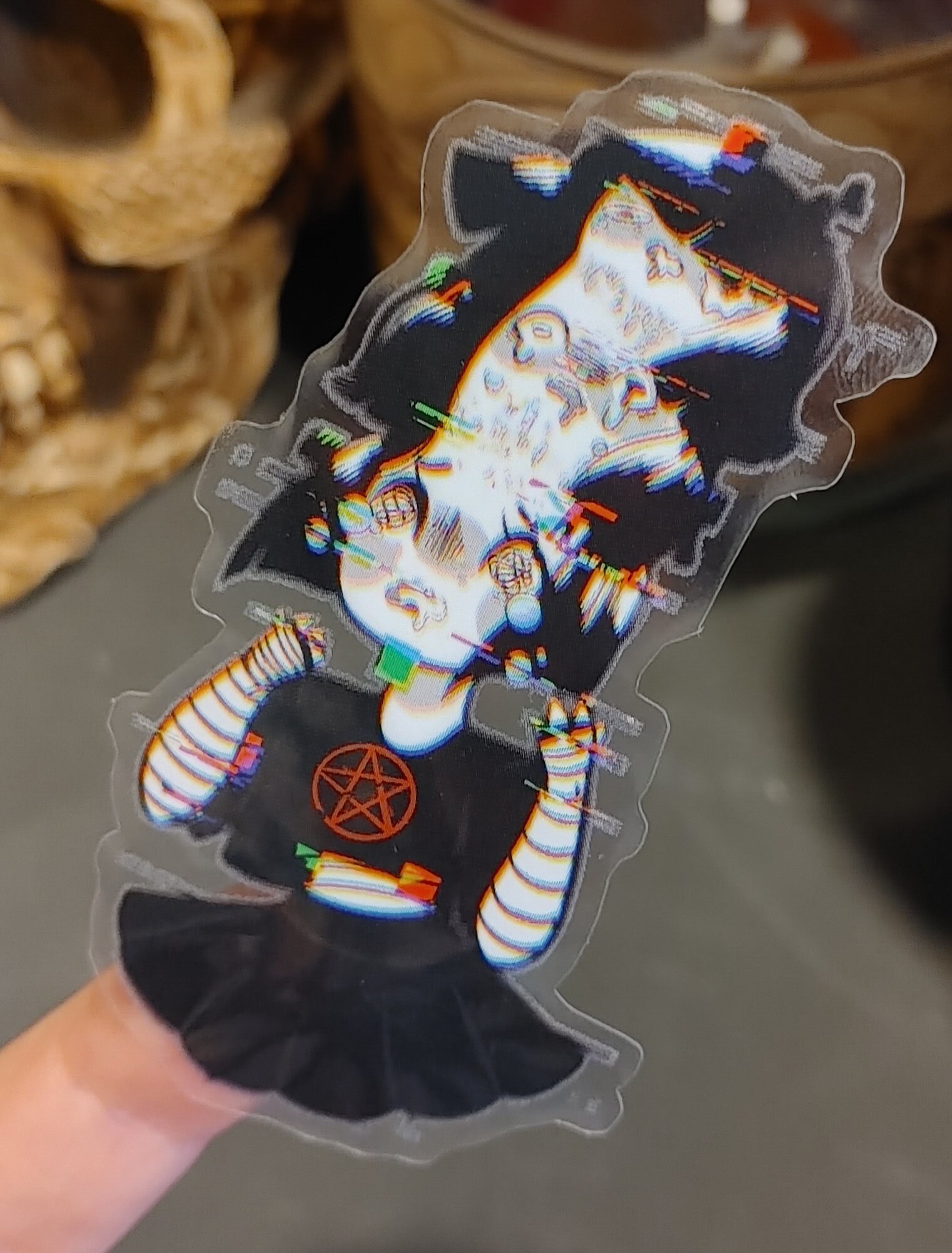 So No Head-head-head?| Body Horror Gorey| Clear Vinyl Die Cut Sticker ...