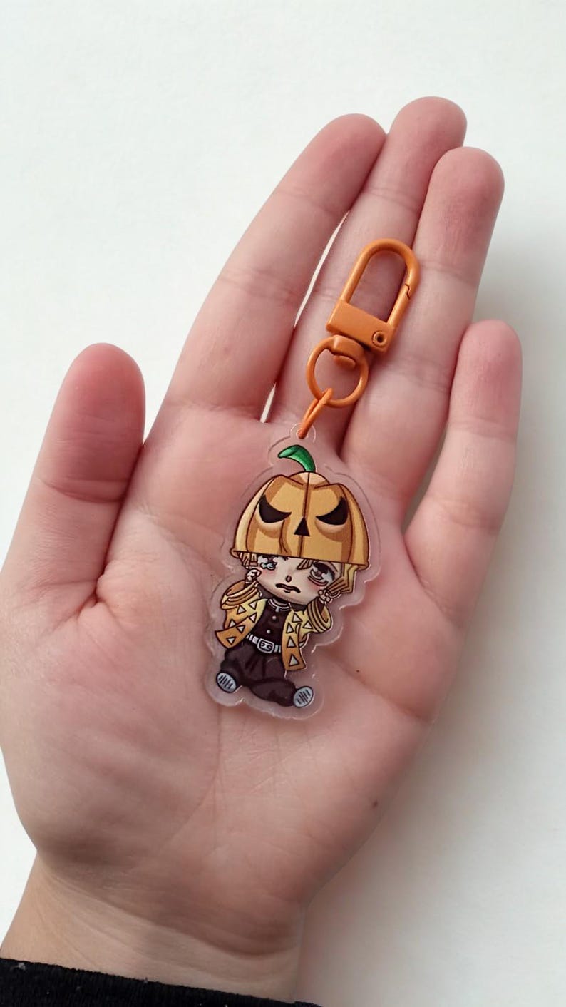 Halloween Demon Slayer Acrylic Keychains - Vampire Tanjiro, Ghost ...