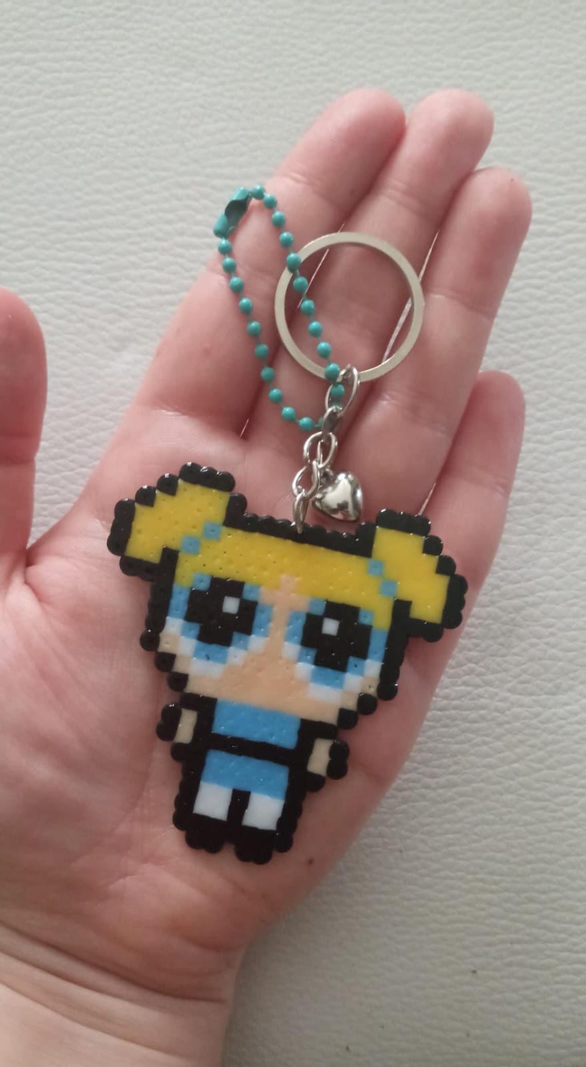 Powerpuff Girls Keychain - Blossom, Bubbles & Buttercup Perler Beads ...
