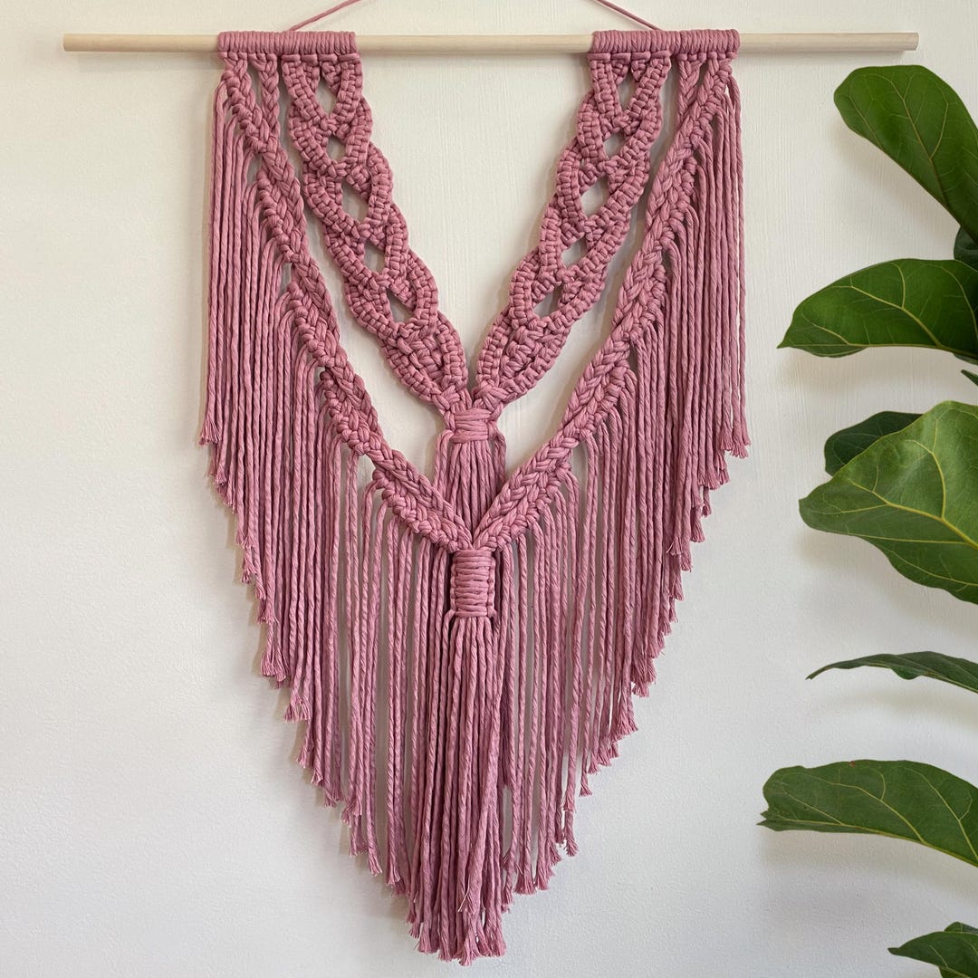 PDF Photo Tutorial: Macrame Pattern for Beginners, Large Macrame Wall ...