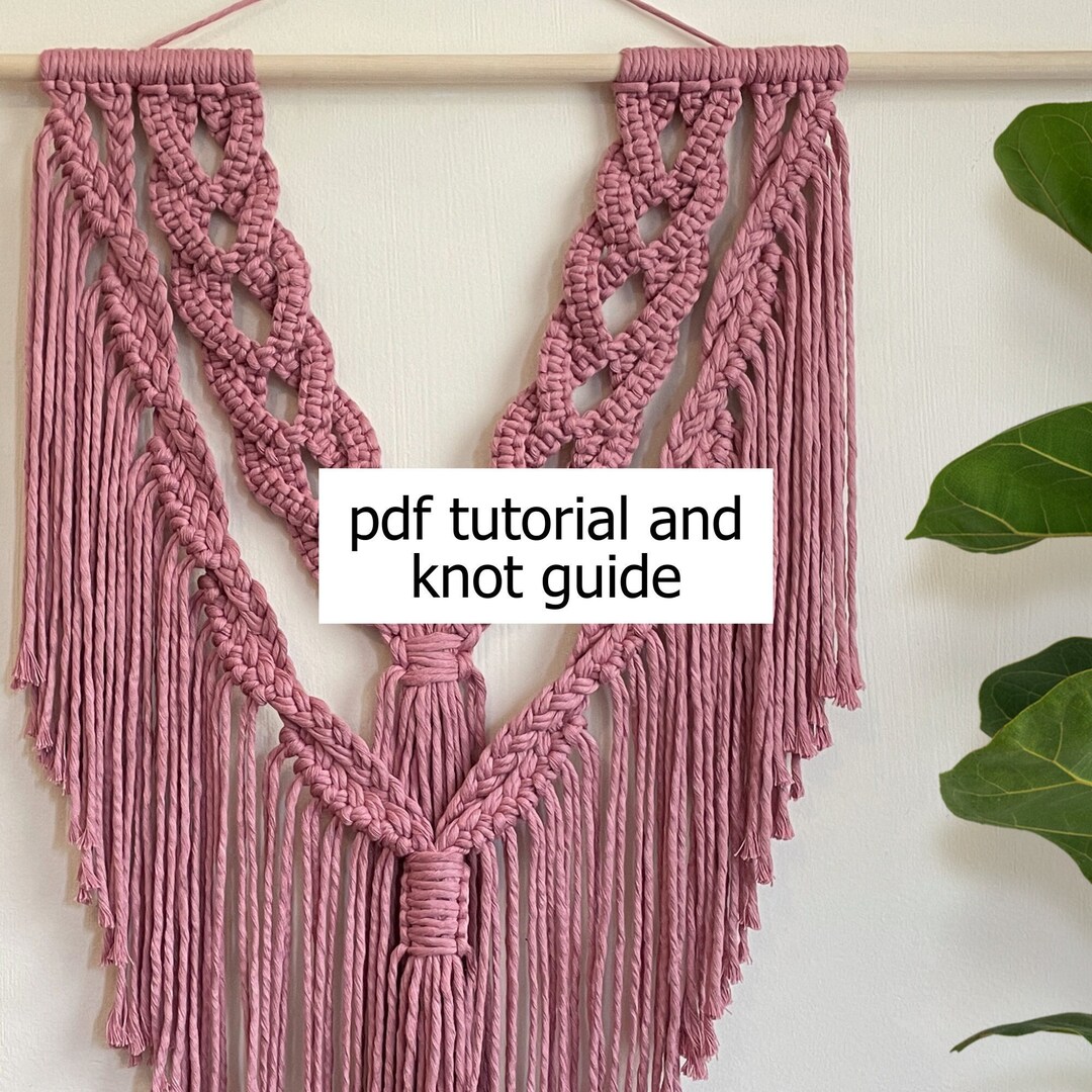 PDF TUTORIAL Diy Macrame Pattern for Beginner, Large Macrame Wall ...