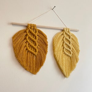 PDF Photo Tutorial: Easy Macrame Leaf, Beginner Macrame Pattern Pdf, Leaf Pattern, Macrame ...