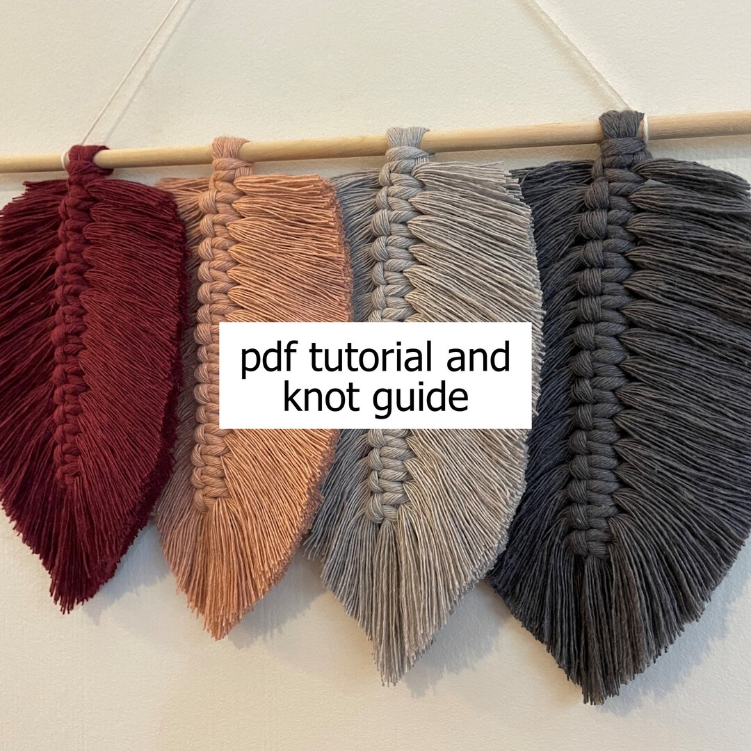 PDF TUTORIAL Beginner Macrame Pattern Pdf Leaf Macrame - Etsy UK