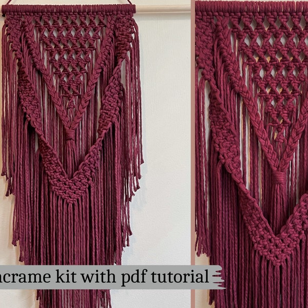 Macrame Wall Hanging Kit - Etsy