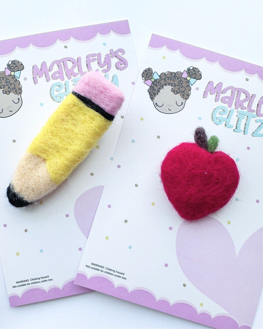 School Girl Hair Clip Apple Hair Clip Handmade Hair Clip - Etsy