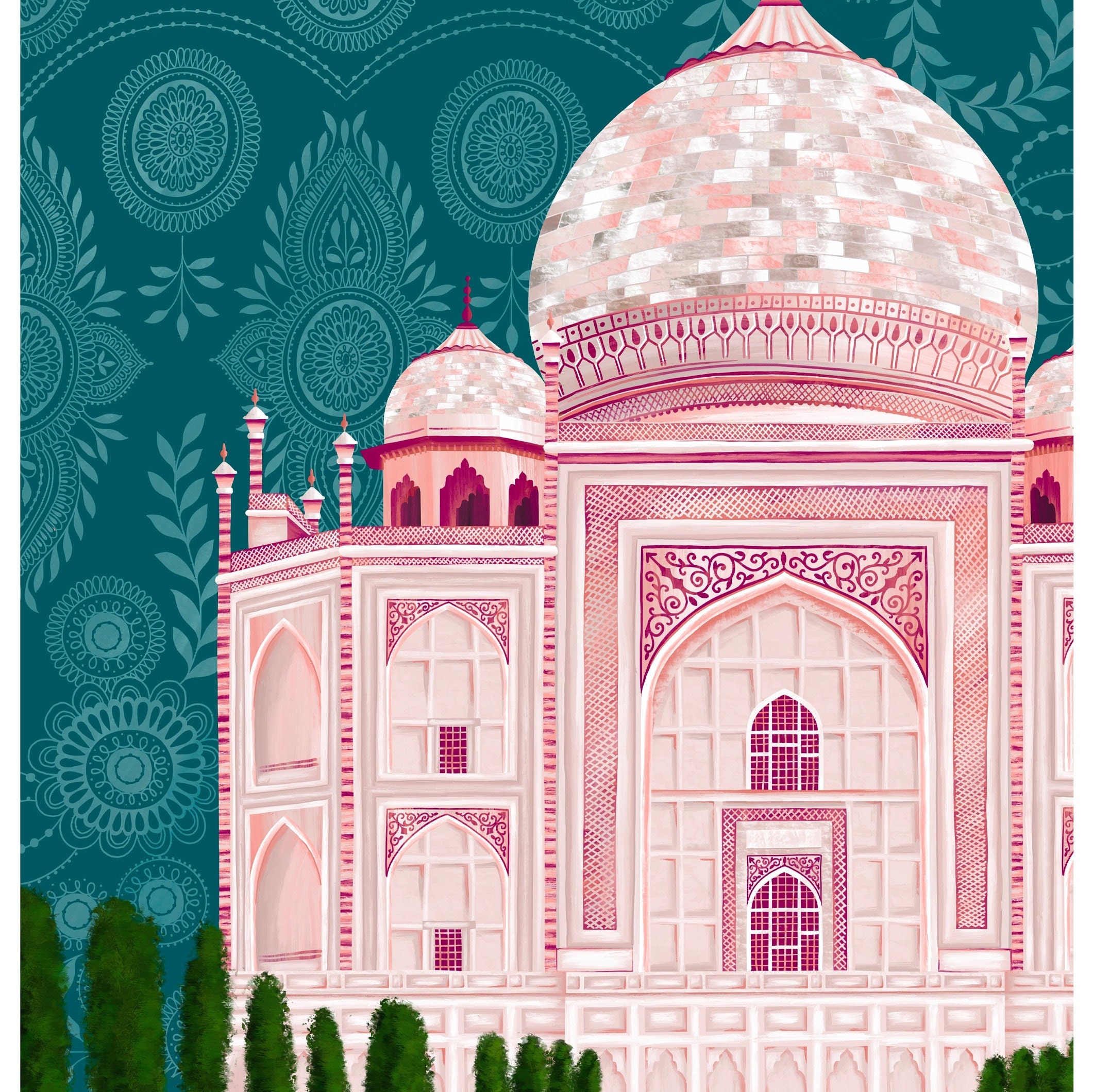 Taj Mahal Taj Mahal Print Taj Mahal Wall Art Taj Mahal - Etsy UK