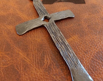 Iron Forged Cross - Etsy