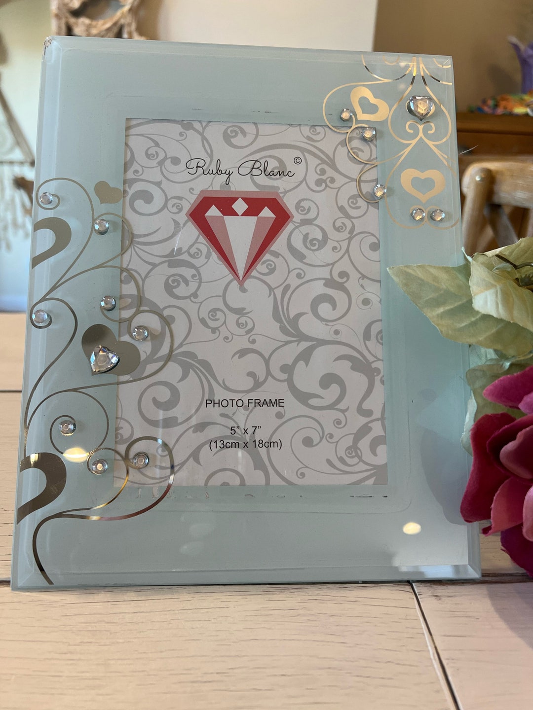 Rhinestone Picture Frame - Etsy