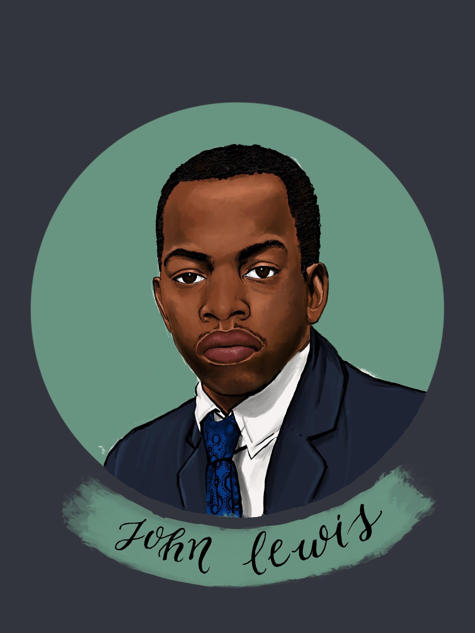 John Lewis 8 X 10 in Art Print - Etsy