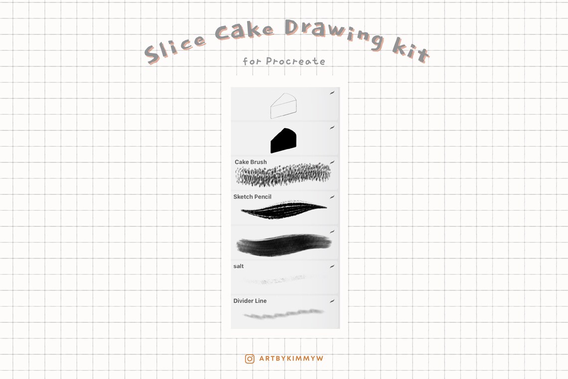 Procreate Cake Brushes Dessert Drawing Food Illustration - Etsy