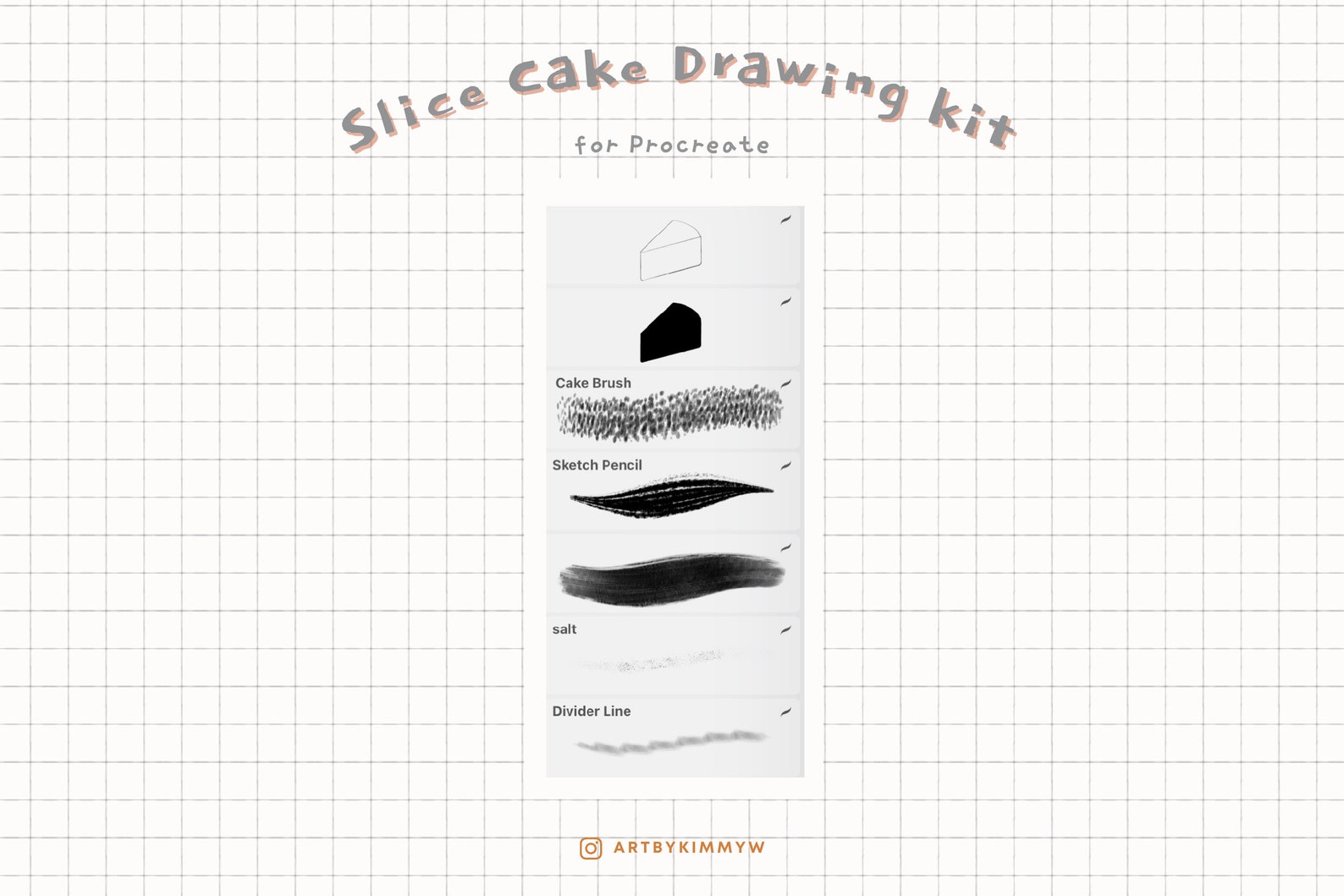 Procreate Cake Brushes • Dessert Drawing • Food Illustration • Original ...