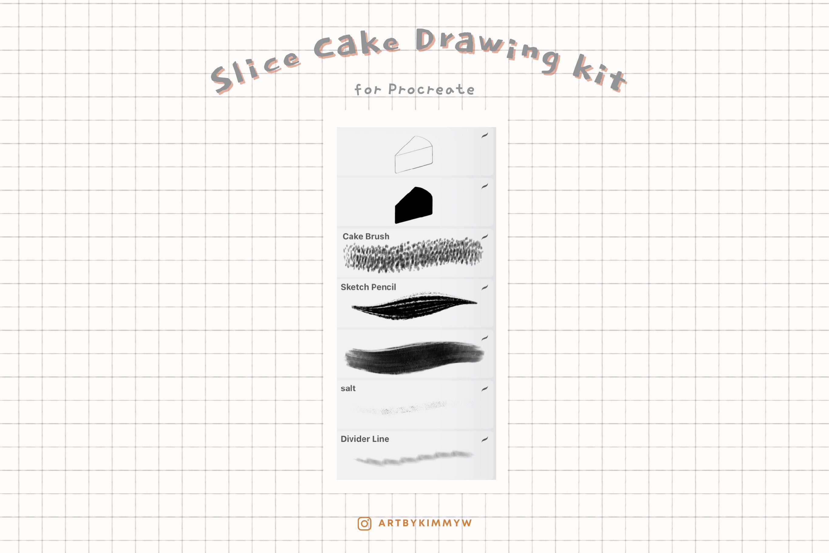 Procreate Cake Brushes Dessert Drawing Food Illustration - Etsy