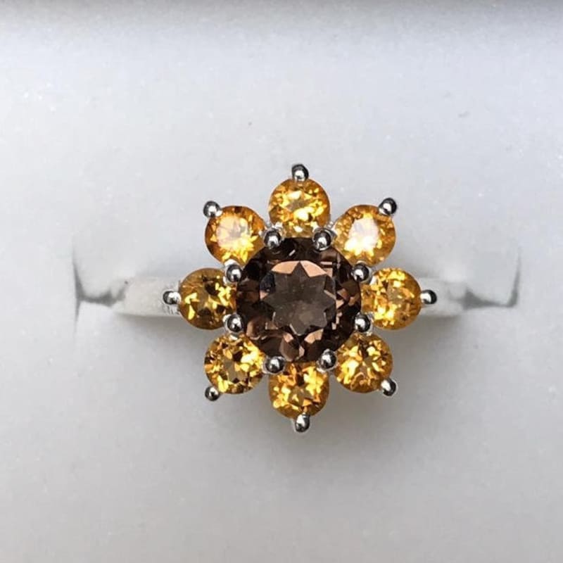 Sunflower Ring - Etsy