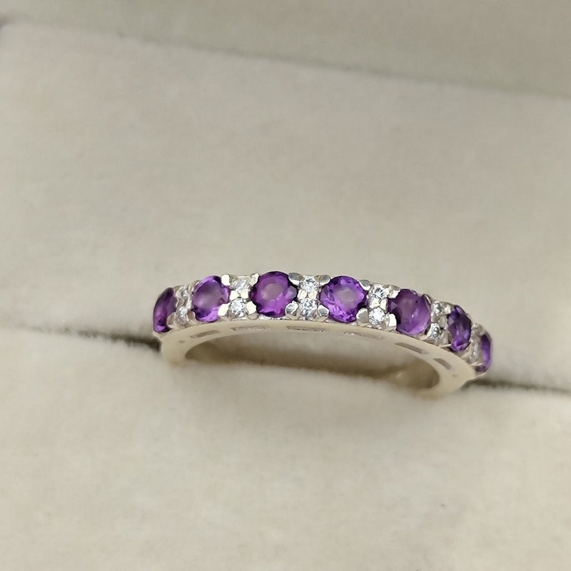 Purple Amethyst Ring - Etsy