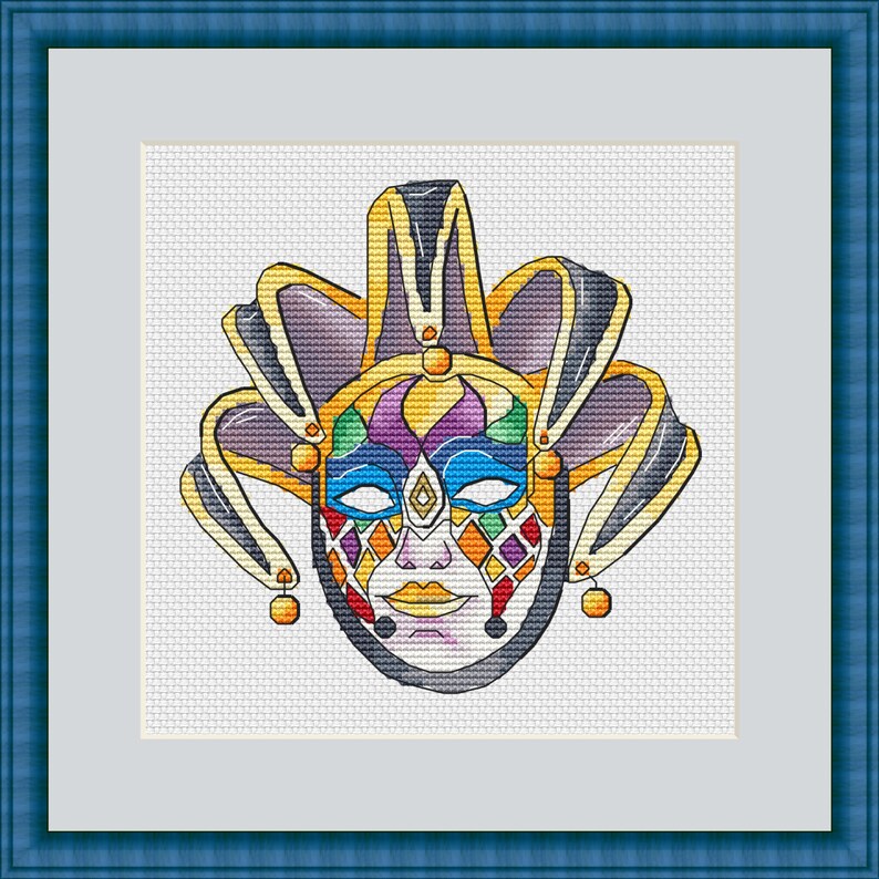 Venetian Mask cross stitch pattern Carnival mask Xstitch | Etsy