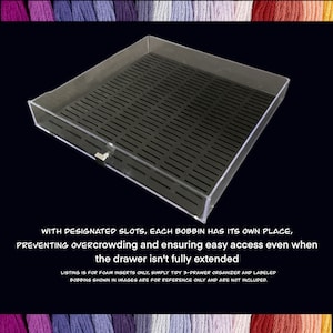 Bobbin Foam Insert for Simply Tidy 3-drawer Organizer-perfect Floss ...