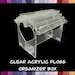 Clear Acrylic Floss Organizer Box: Embroidery Floss Storage Box, Thread ...