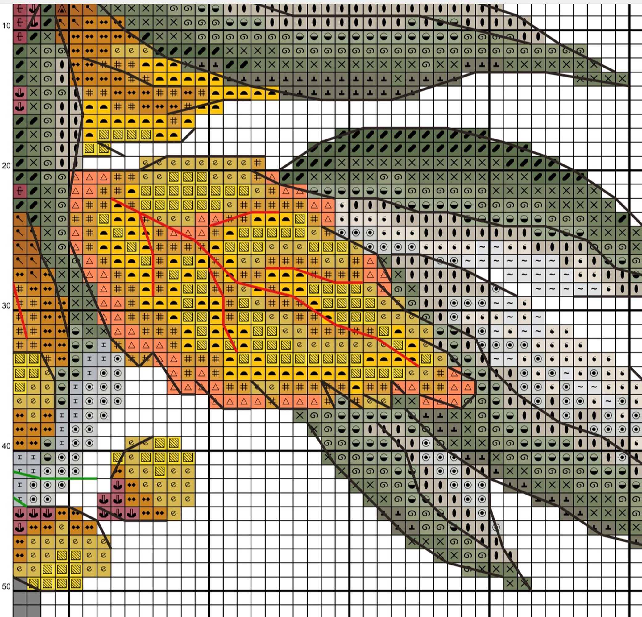 Colors of Autumn Cross Stitch Pattern Best Colorful Autumn - Etsy