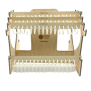 Deluxe Embroidery Floss Organizer: Wooden House,160 Slots - Handy Craft ...