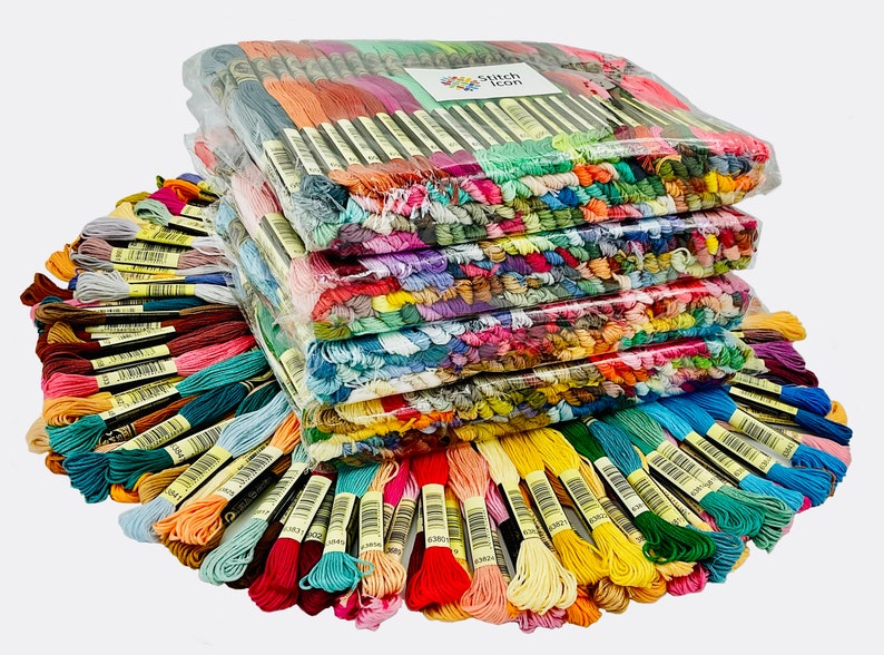 447-color Embroidery Floss Set • Egyptian Cotton • Dmc-compatible ...