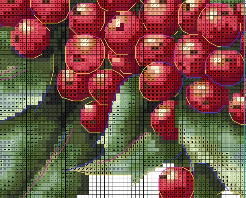 Christmas Winterberry Cross Stitch Pattern Christmas - Etsy