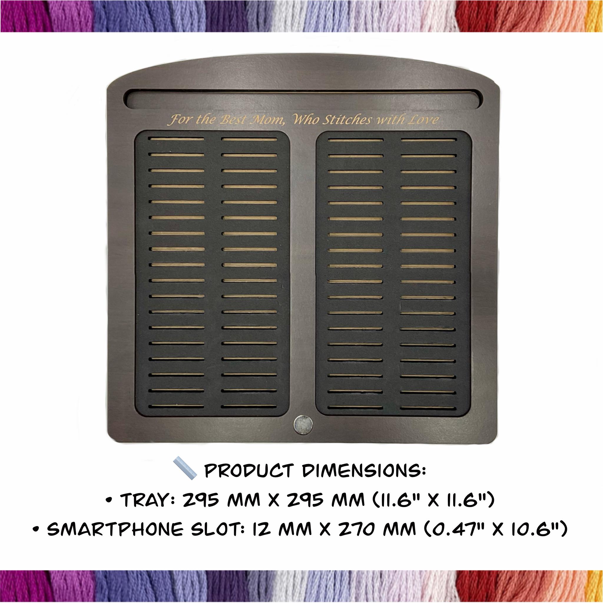 Personalized Cross Stitch Tray With 72 Acrylic or 80 Plastic Bobbins ...