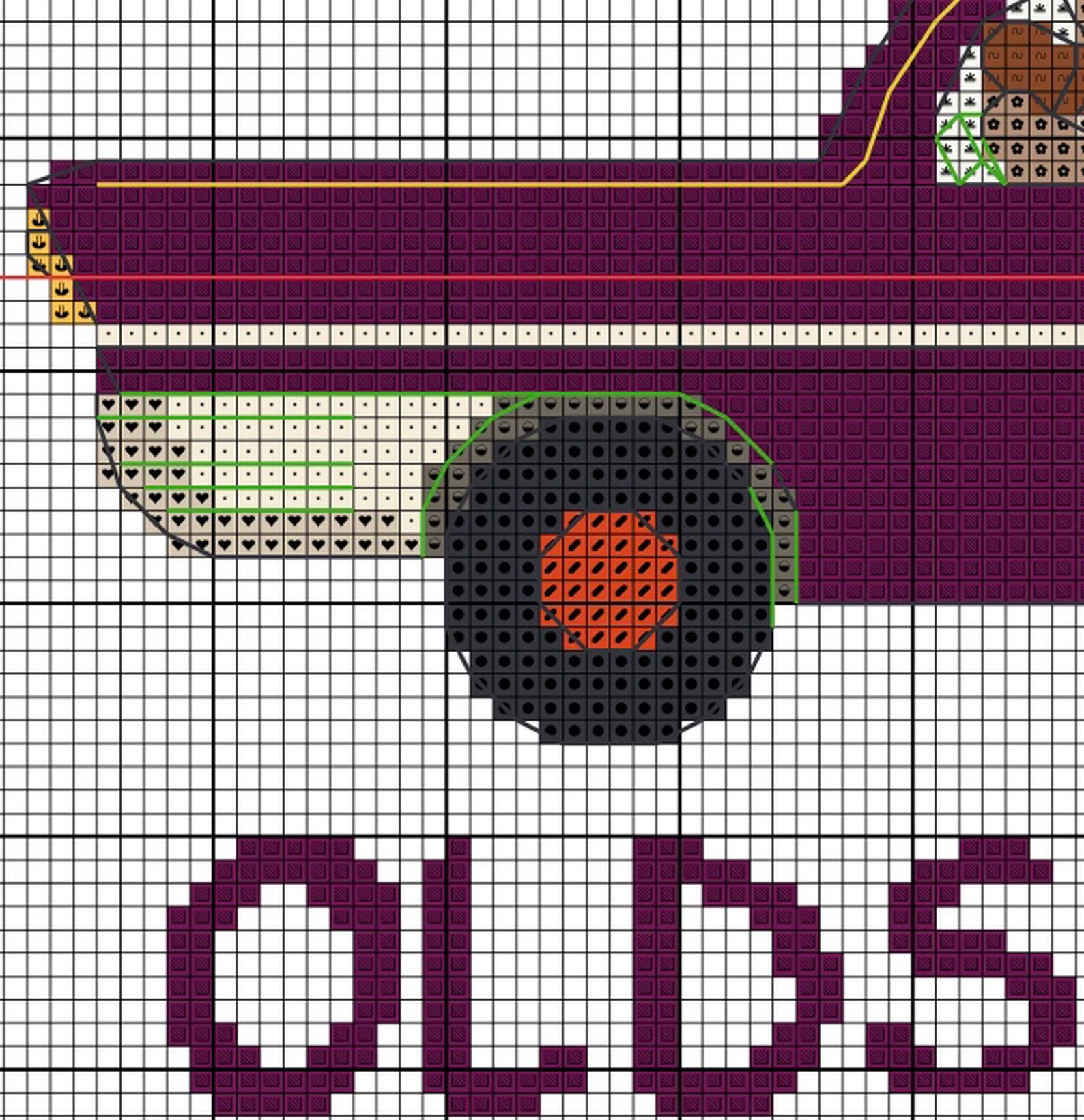 KLMNO combined Cross Stitch Pattern Set of 5 Patterns - Etsy