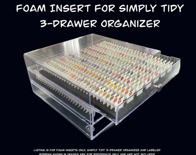 Bobbin Foam Insert for Simply Tidy 3-drawer Organizer-perfect Floss ...